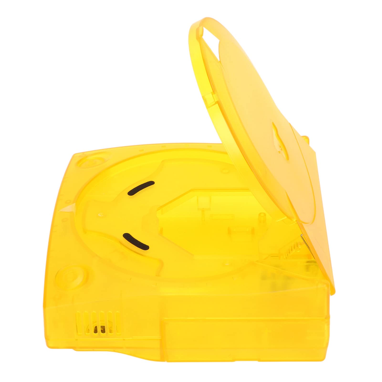 Transparent Case, Yellow Shock-Absorbing High Hardness Plastic Case for SEGA Dreamcast DC