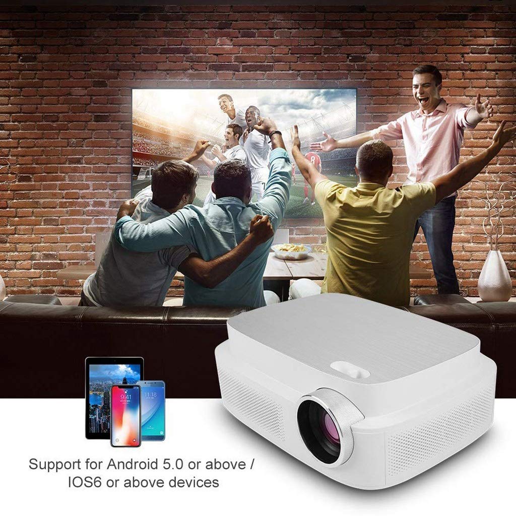 ZYZMH Mini Projector,Portable Projector, for Home Theater 1080P Full HD Home Cinema Projector