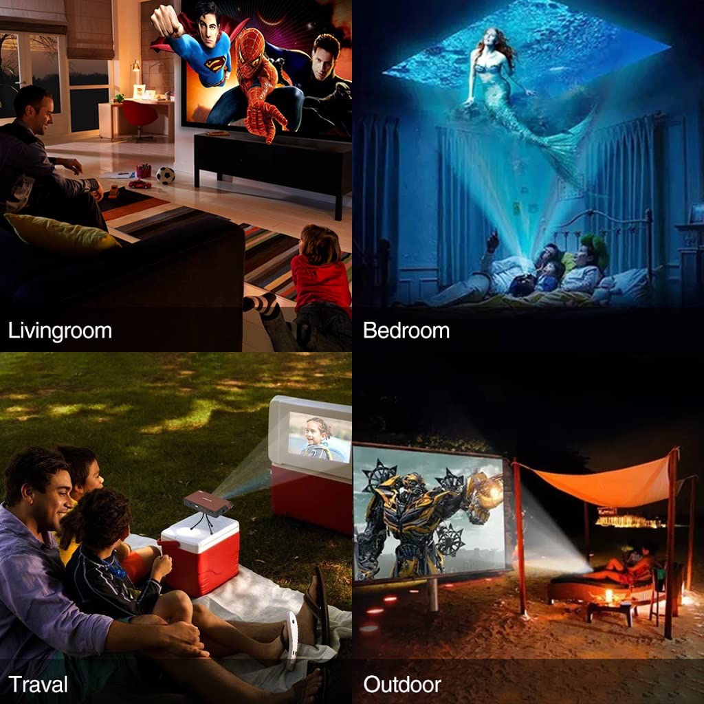 ZYZMH Video Projector Home Theater Movie Full Hd 720p Resolution Led Freeshiping Home Cinema Projector for Smartphone