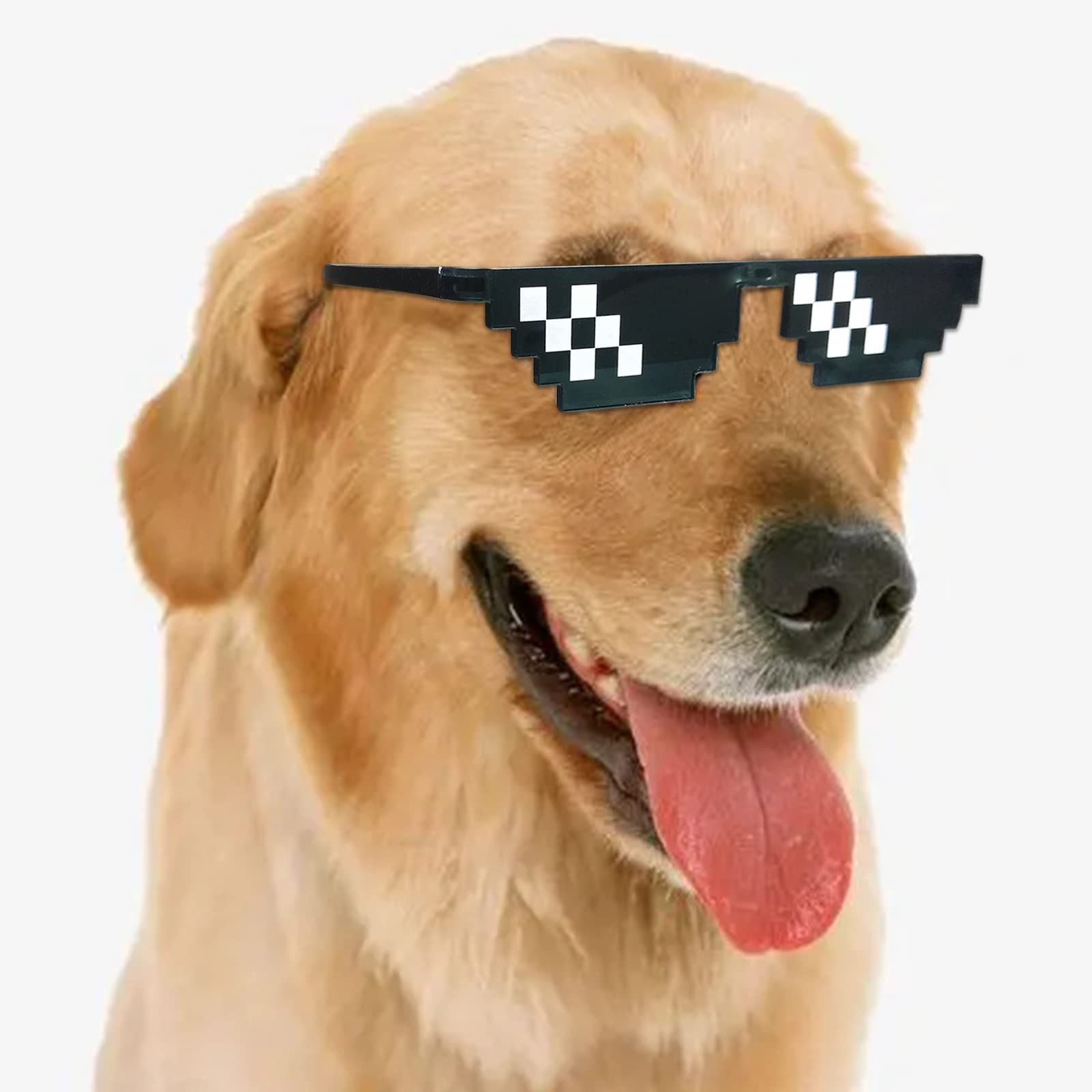 Lorigun Thug Life Sunglasses Pixelated Mosaic Glasses Party Glasses MLG Shades (12 Pixels)