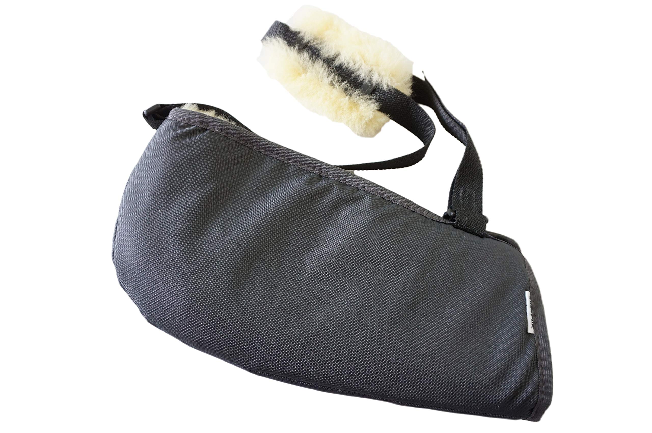 MILABERT Genuine Sheepskin Elbow Protector | Wool Elbow Protector | Elbow Injury Support | Natural Healing | Elbow Support | One Size Unisex