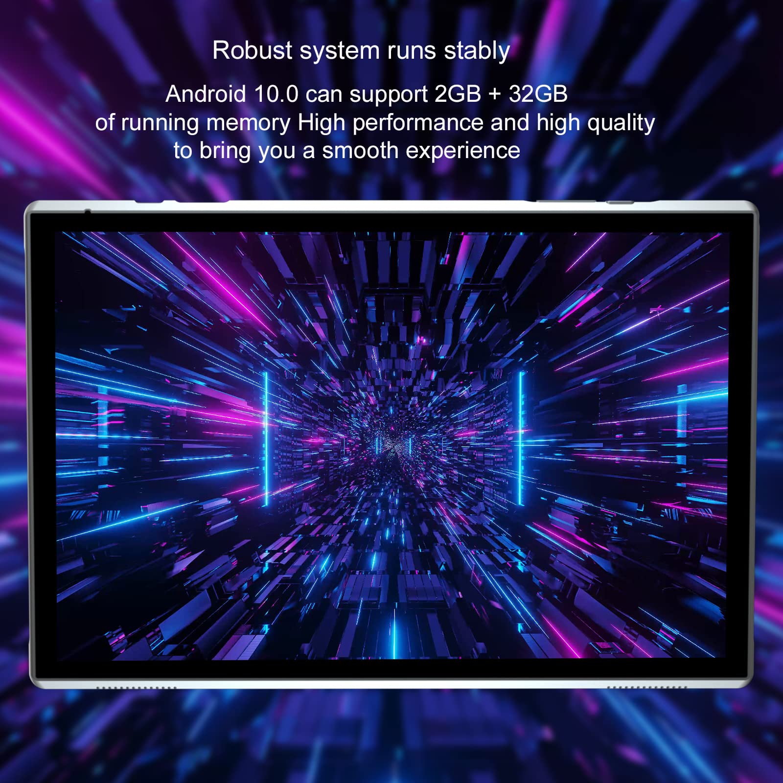 ZZB Tablet 10 Inch Android Tablets, 32GB ROM 512GB Expand,6000mah Battery, Quad-Core Processor 2GB RAM Tableta, 8MP Camera WiFi 10.1'' IPS HD Touch Screen Android 11 Tablet.