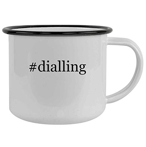 Molandra Products #dialling - 12oz Hashtag Camping Mug Stainless Steel, Black