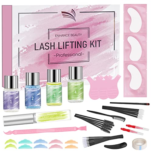 PERMANIA Lash Lift Kit, Brows Lamination Kit, Eyelash Perm Salon Quality, Keep Lashes Curling and Instant Fuller Eyebrows for 8 Weeks