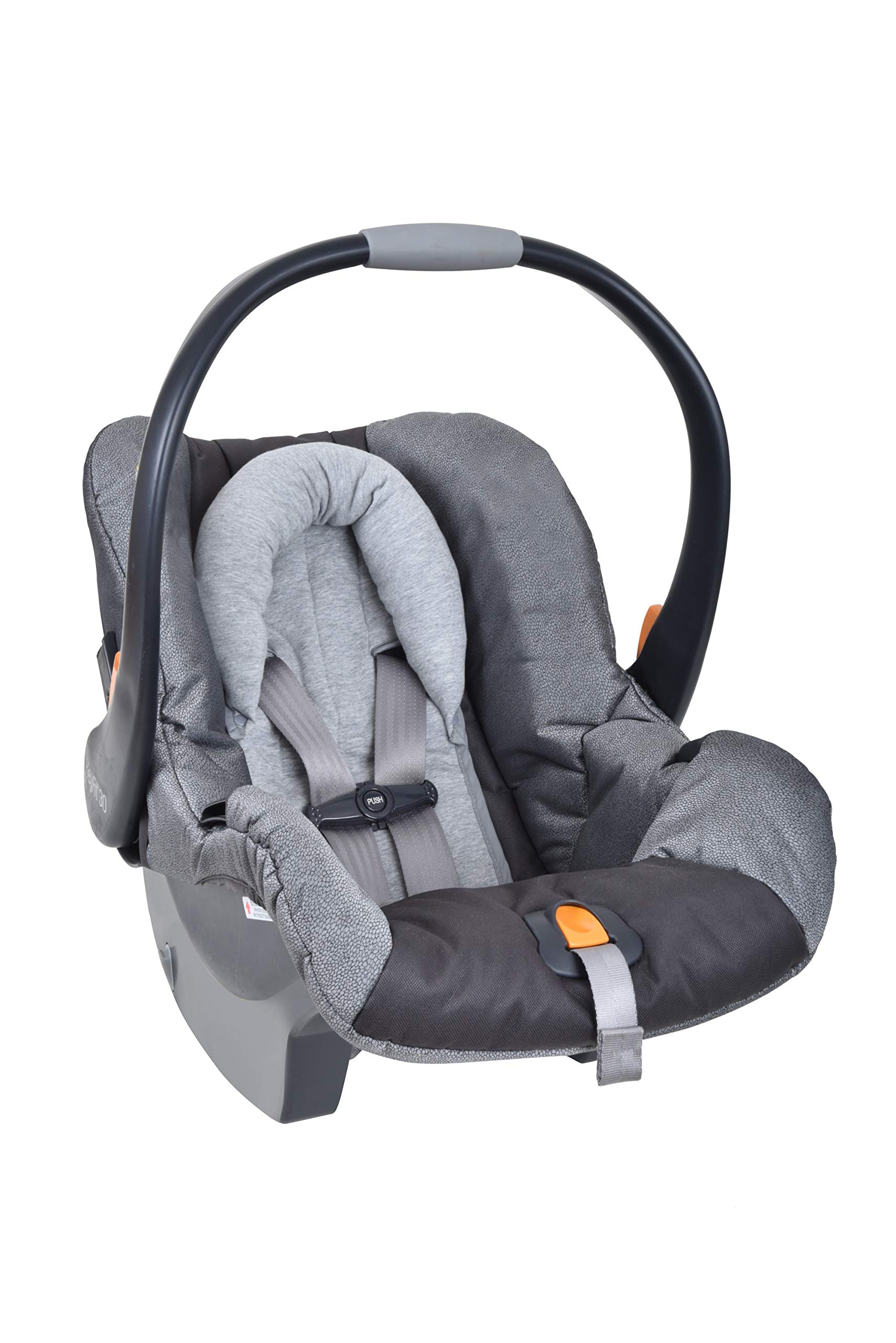 Little Me Baby Carrier Car Seat 4 Piece Set - Includes Infant Head Support, Carrier Canopy, Seat Belt Strap Covers, and Carrier Arm Cushion