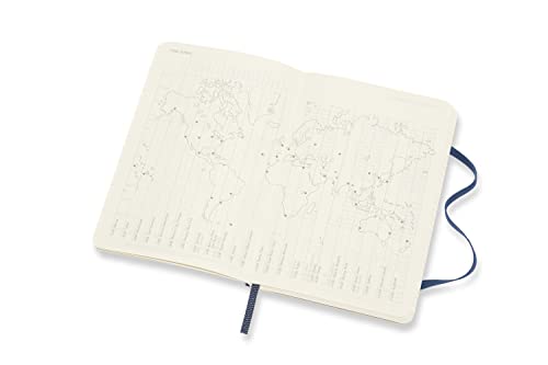 Moleskine Classic 12 Month 2022 Weekly Horizontal Planner, Soft Cover, Pocket (3.5" x 5.5"), Sapphire Blue