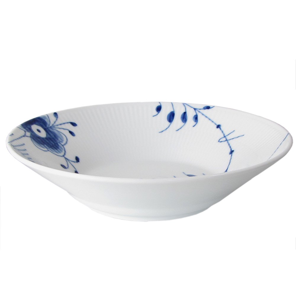 Royal Copenhagen 1016910 Blue Fluted Mega Pasta Plate, 9.4 inches (24 cm), Wedding Gift