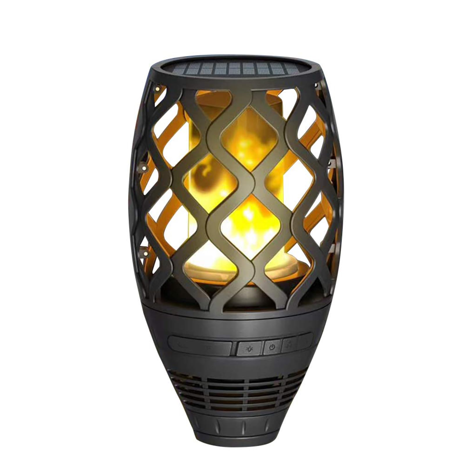 Maxsolve Solar Powered Speaker with Torches Light for Home and Garden During Christmas and New Year Waterproof
