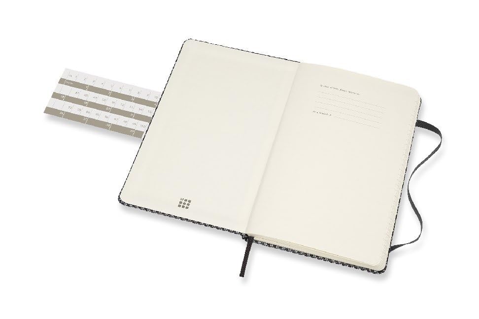 Moleskine Limited Collection Blend Textile Notebook, Hard Cover, Large (5 x 8.25") Ruled/Lined
