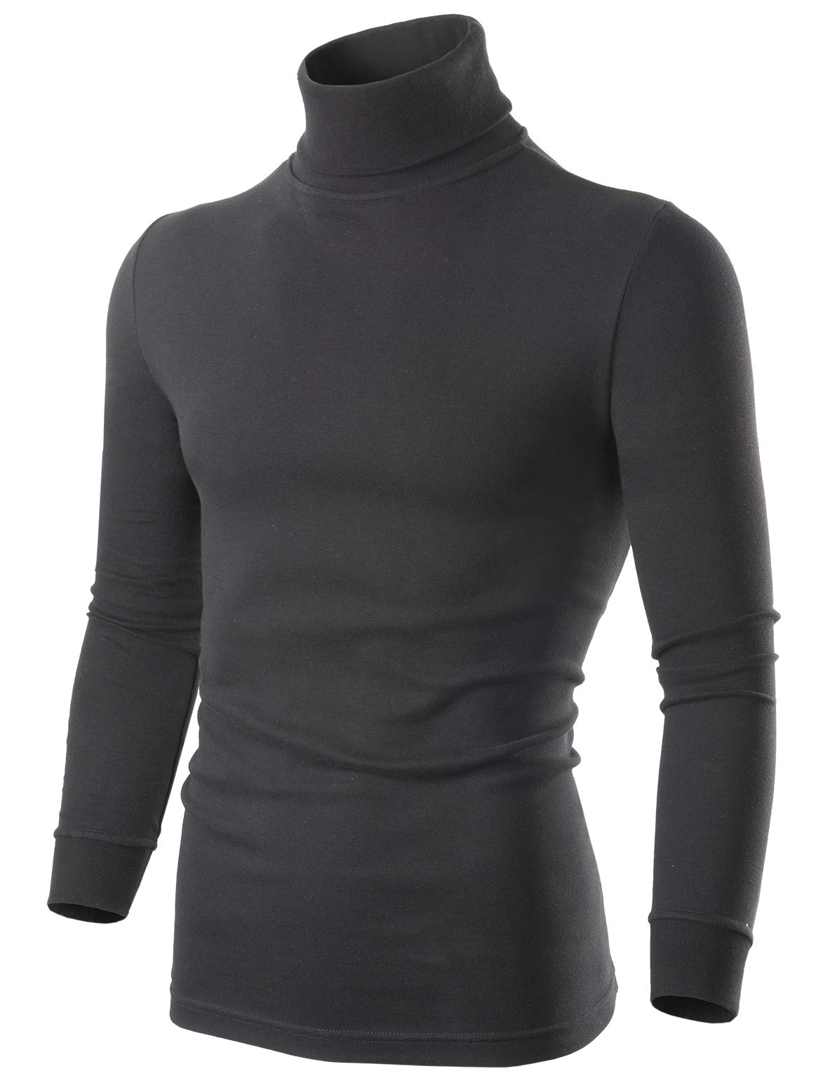 Mens Black Turtleneck Long Sleeve Mock Turtleneck Men Thermal Underwear Shirts Sweater 3X