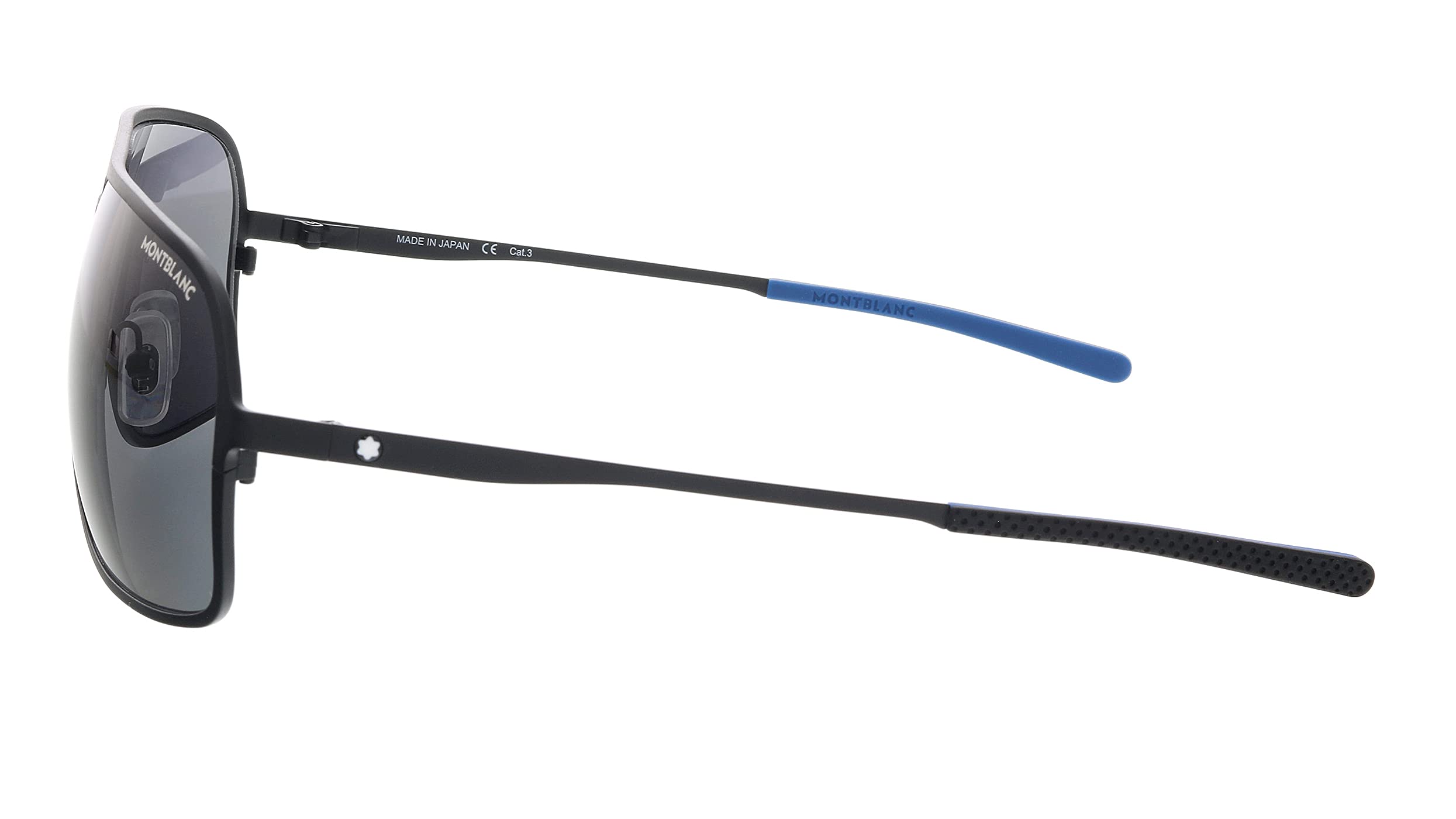 Mont Blanc sunglasses (MB-0104-S 001) Matt Black - Grey lenses