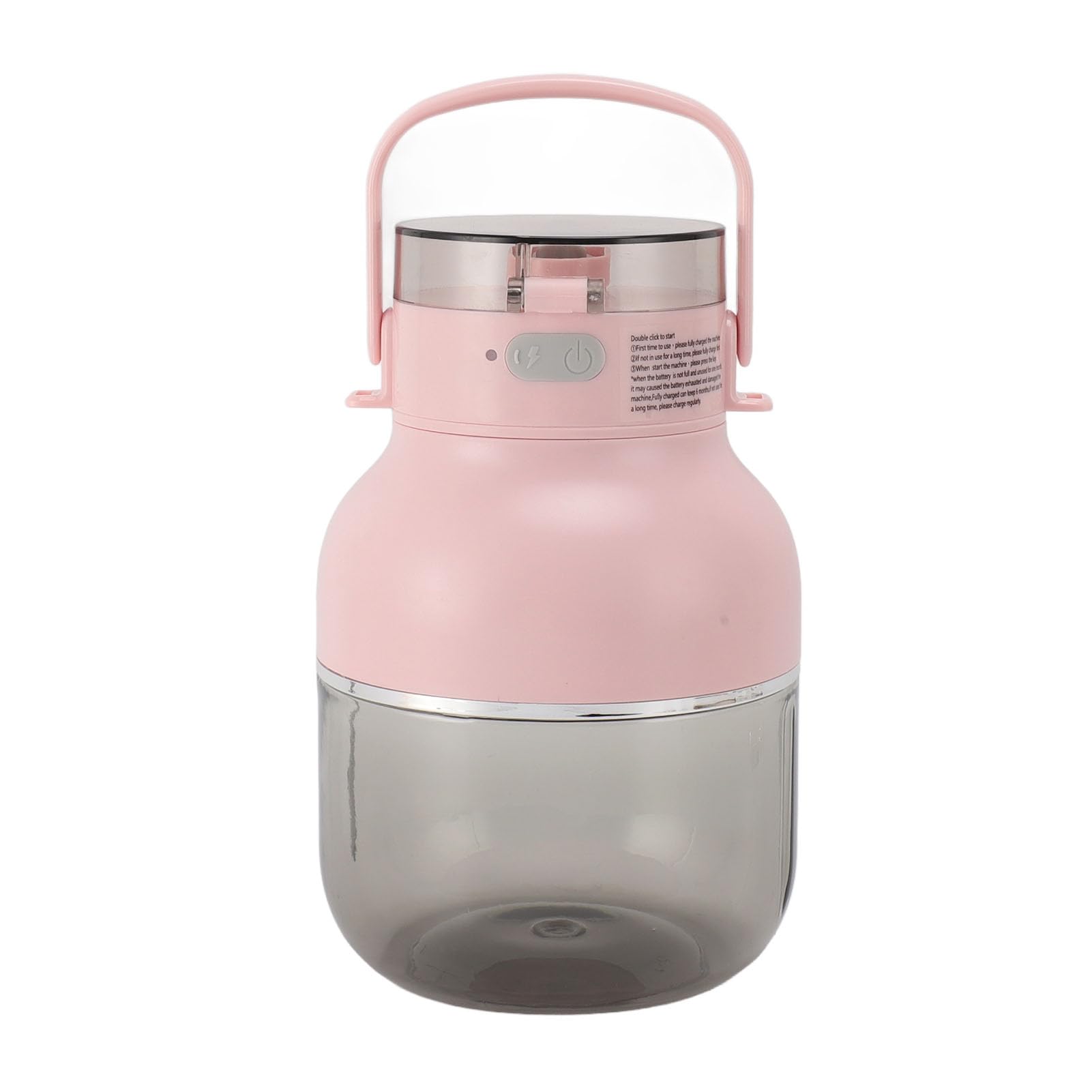 Zerodis Large Capacity Blender Cup, USB Rechargeable, Cordless Convenience, Multi Functional Juicer, Portable and Convenient, Portable Blender Cup, ABS Material, Lithium Battery (Built, Pink