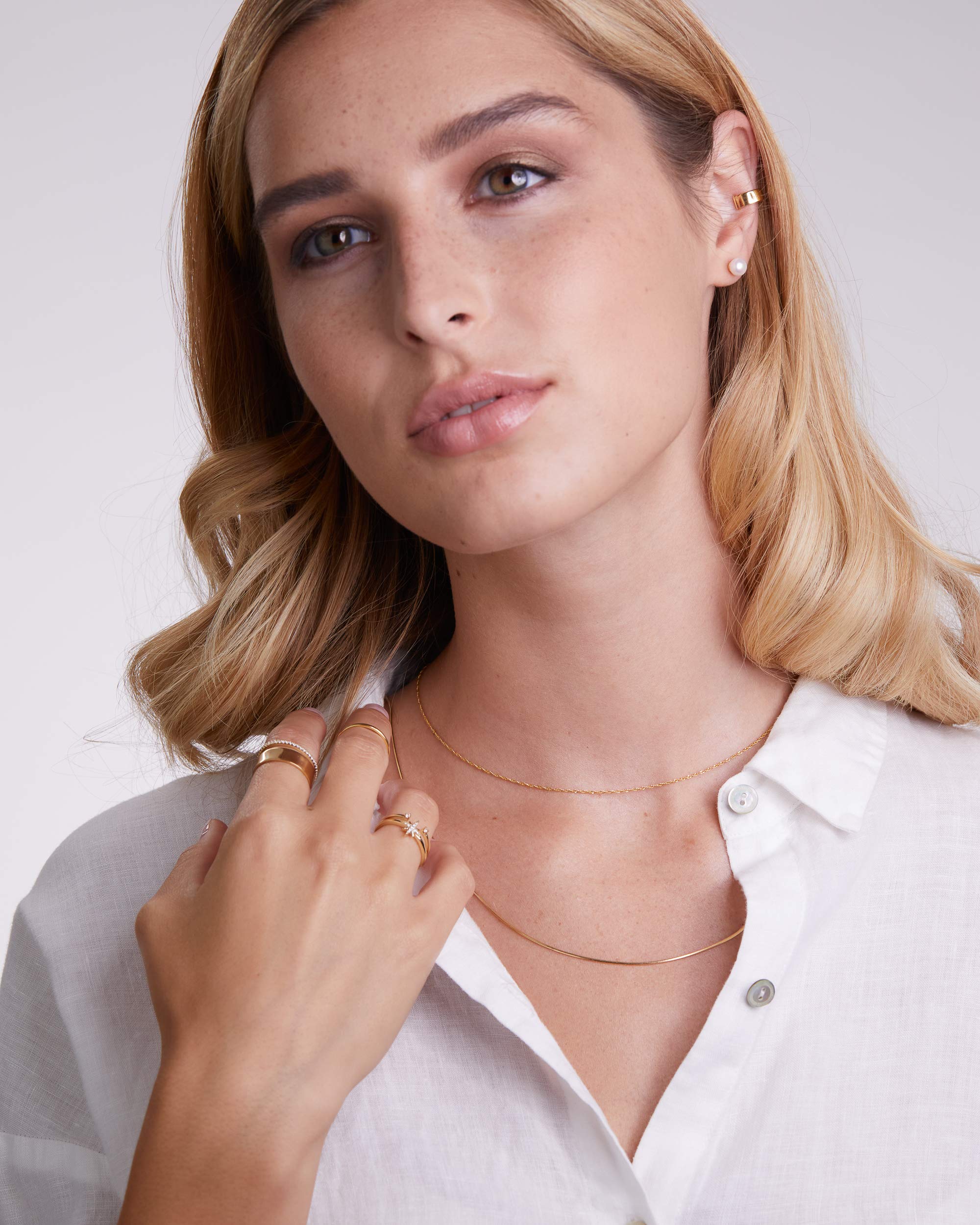 Milla 14K Gold Plated Tarnish Resistant Extreme Comfort Rings | Hypoallergenic (14K Gold Plated Starburst, 9)