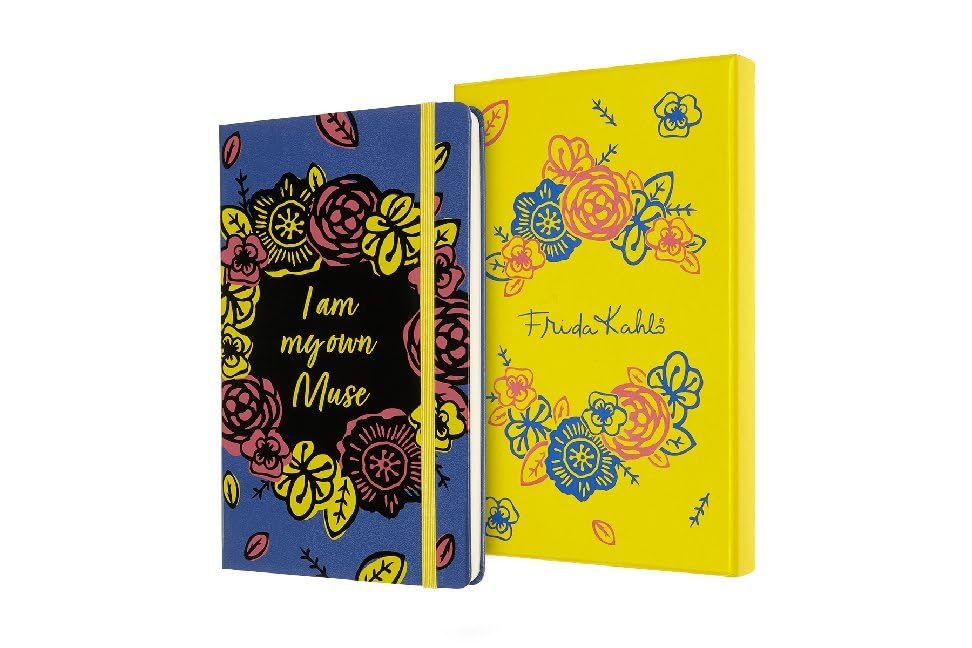 Moleskine Limited Collectors Edition Frida Kahlo, Large, Blue, Plain (5 x 8.25), 8056420853544