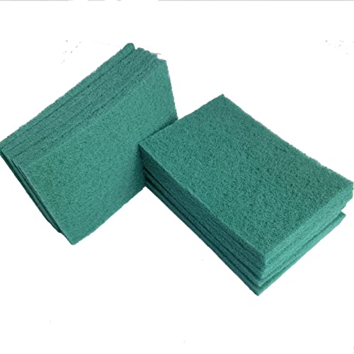 Tonmp 10 Pack 6" x 9" 240 Grit General Purpose Scuff Pads for Scuffing, Scouring, Sanding, Paint Primer Prep Adhesion Scratch - Surface Preparation Automotive Car Auto Body Woodworking (Green)