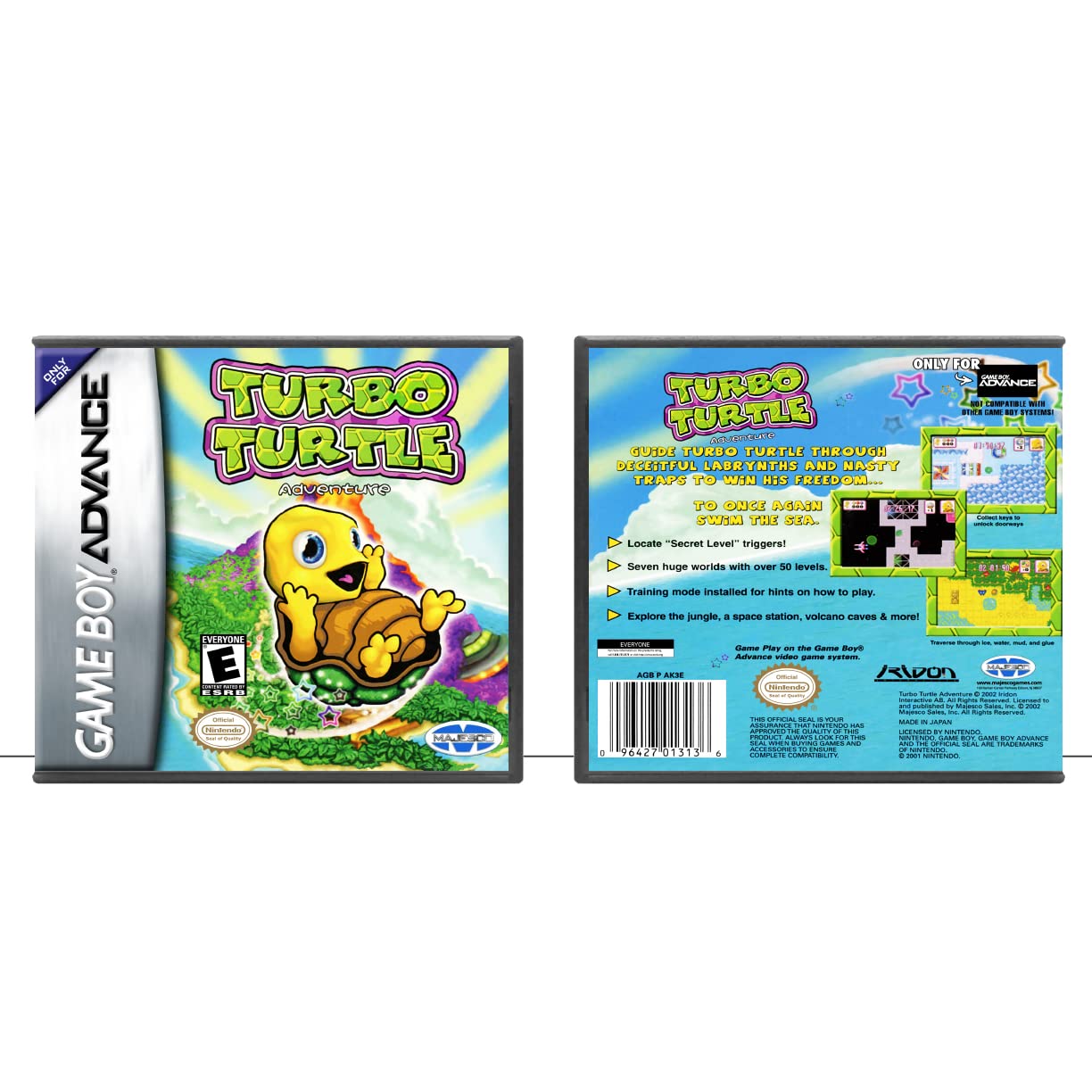 Turbo Turtle Adventure | (GBA) Game Boy Advance - Game Case Only - No Game