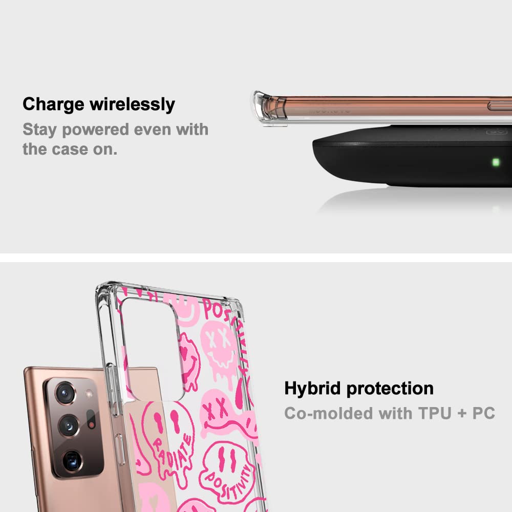 MOSNOVO Designed for Galaxy Note 20 Ultra Case, [6.6 FT Military Grade Drop Protection] Clear Shockproof Phone Cover for Samsung Galaxy Note 20 Ultra 5G - Floral Garden