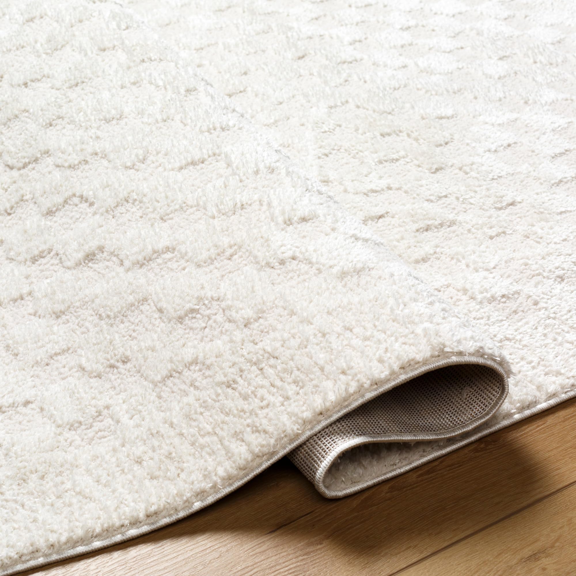 Livabliss Freud Modern Machine Woven Area Rug, 9'2" x 12', Ivory