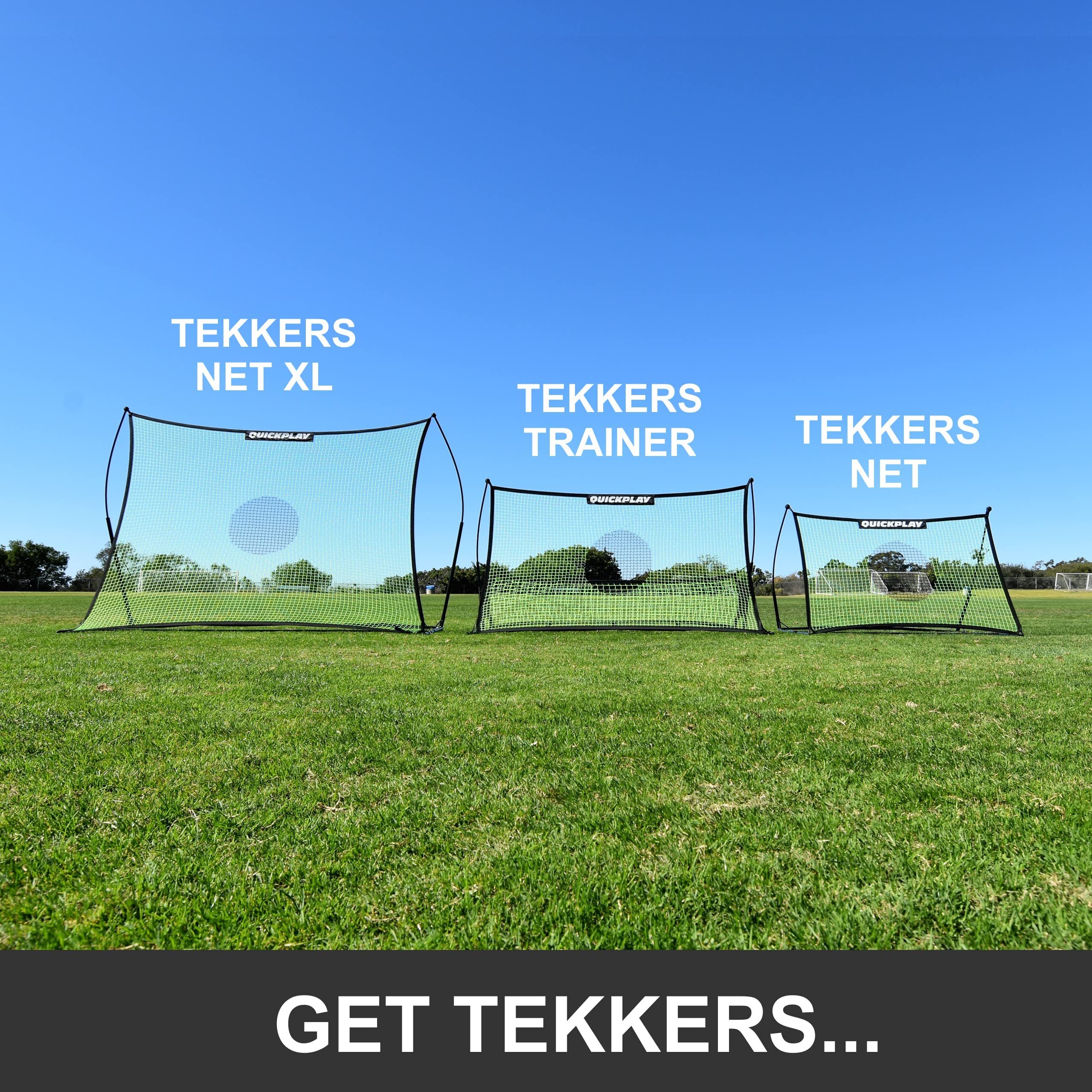 QUICKPLAY Spot Target TEKKERS Soccer Rebounder | Perfect for Team or Solo Soccer Training 5x3'