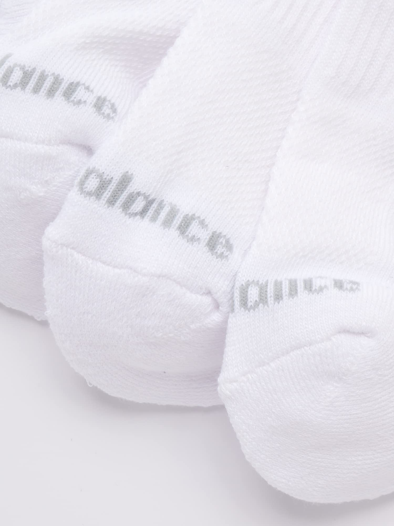 New Balance Men's Athletic Arch Compression Cushion Comfort Crew Socks (10 Pack), Size 6-12.5, White