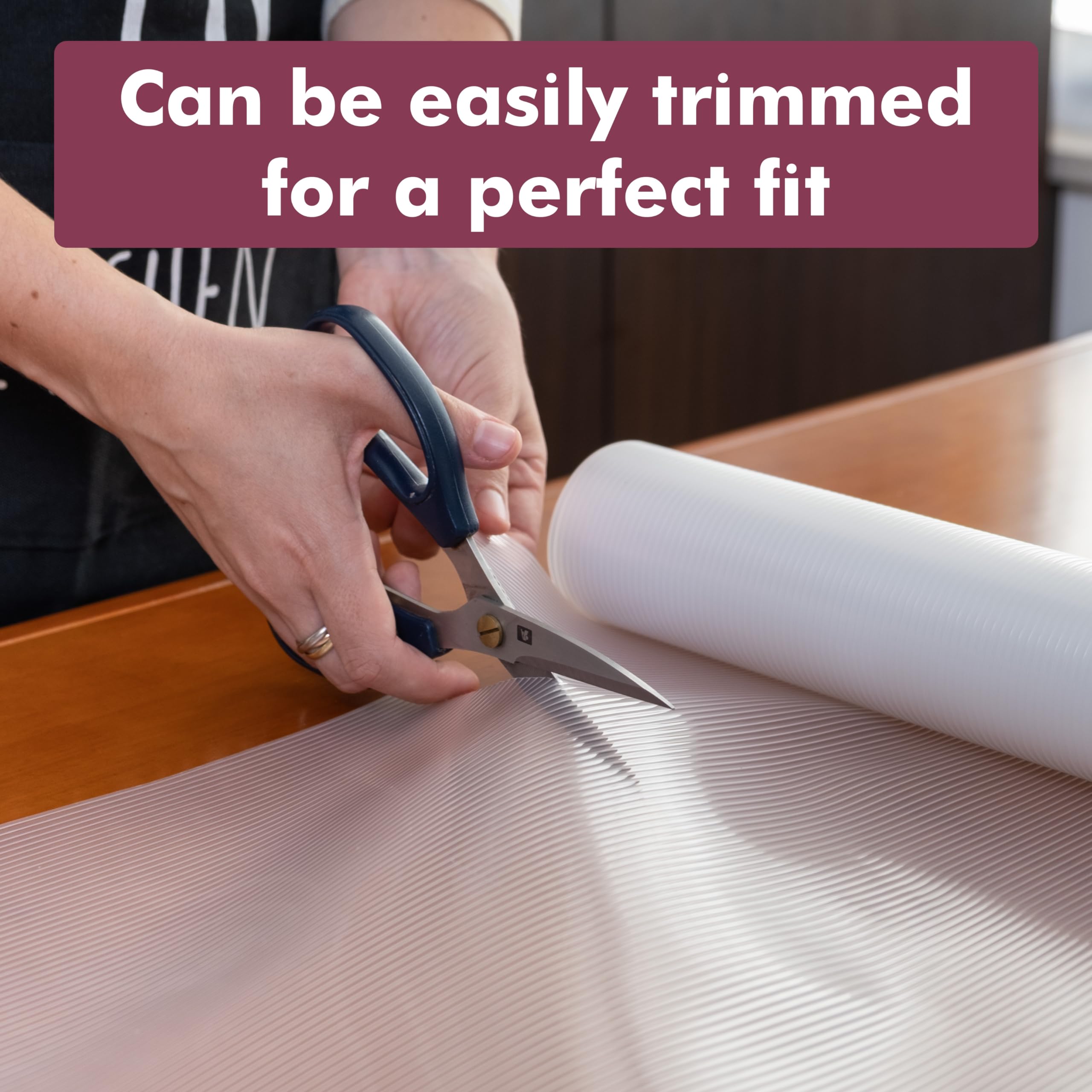 Non-Adhesive Shelf Liner for Kitchen Cabinets, Drawers, Fridge, Non Slip Liner for Pantry,Waterproof Drawer Liner for Bathroom and Kitchen,Wire Shelf Liner, EVA Material.White Diamond 18”x240