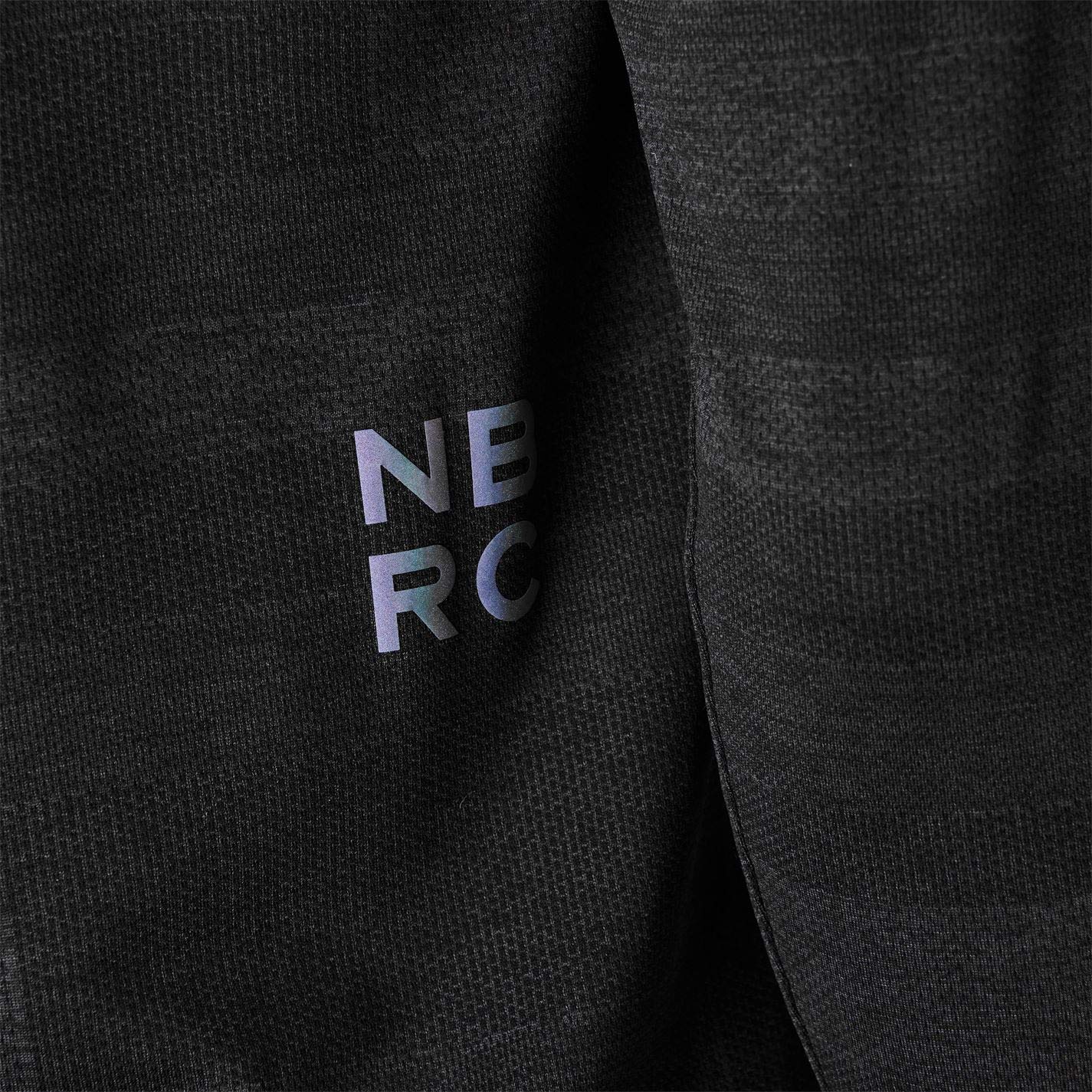 New Balance Men's Q Speed Fuel Jacquard Long Sleeve, Black Heather, XX-Large