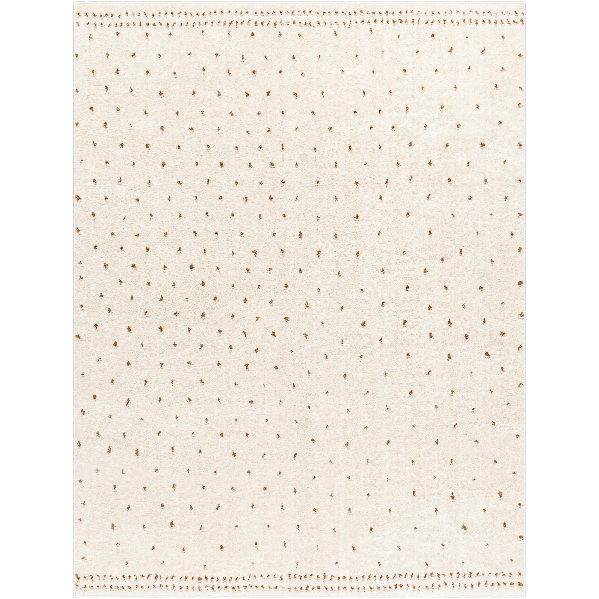 Livabliss Freud Contemporary Machine Woven Area Rug, 9'2" x 12', Ivory