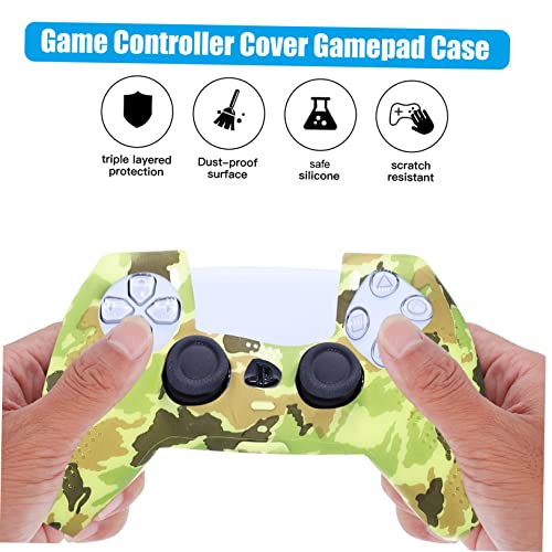 SOLUSTRE Protector Conter Green Handle Silicone Protection Light Game Cover Protective Gamepad Pad Case Grip