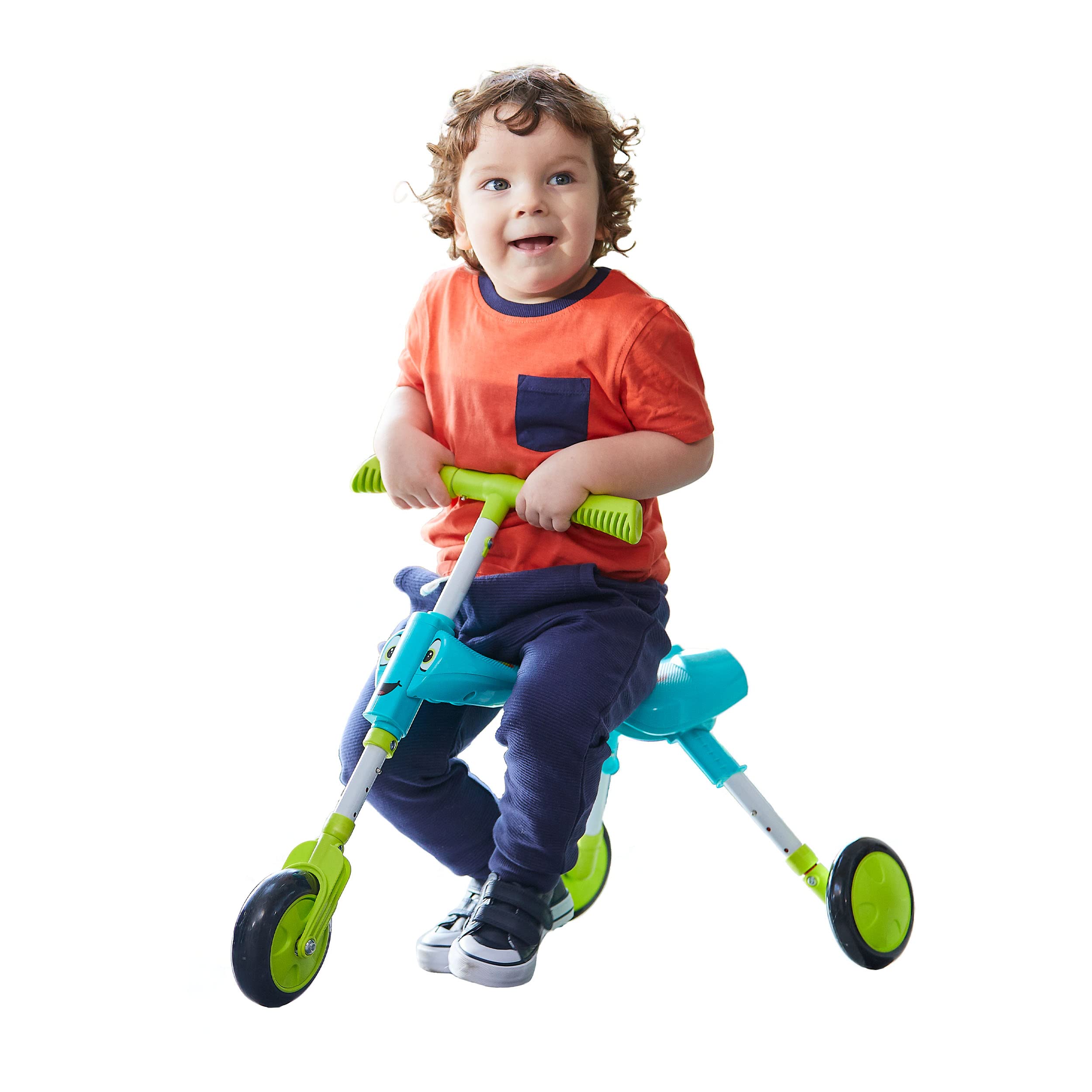 Mookie Scuttlebug XL 3-Wheel Ride-On Balance Bike | Foldable Ride-OnTricycle with Adjustable Legs | Develop Toddler Balance and Coordination | Boys and Girls Ages 1 to 4.