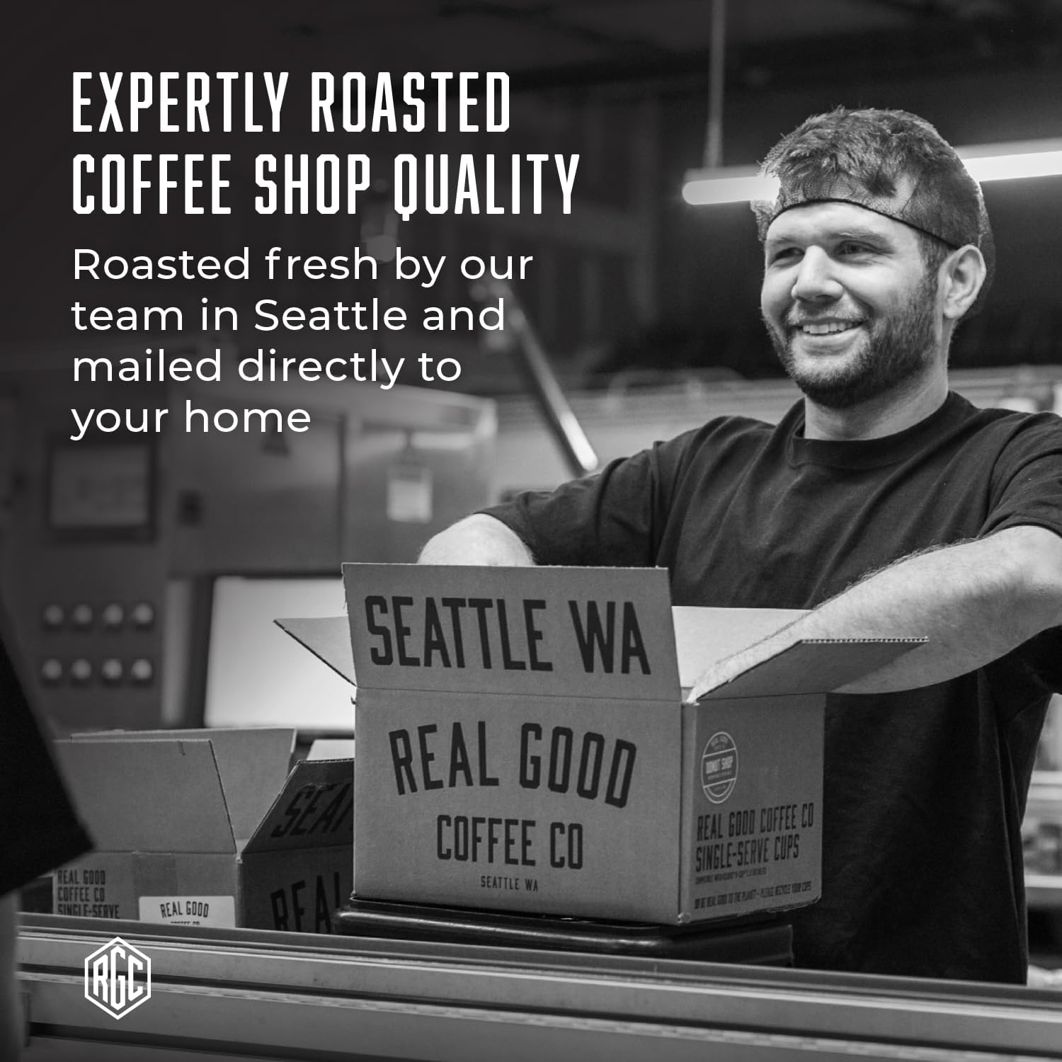 Real Good Coffee Company - Whole Bean Coffee - Organic Single Origin: Guatemala Medium Roast Coffee Beans - 2 Pound Bag - 100% Whole Arabica Beans - Grind at Home, Brew How You Like