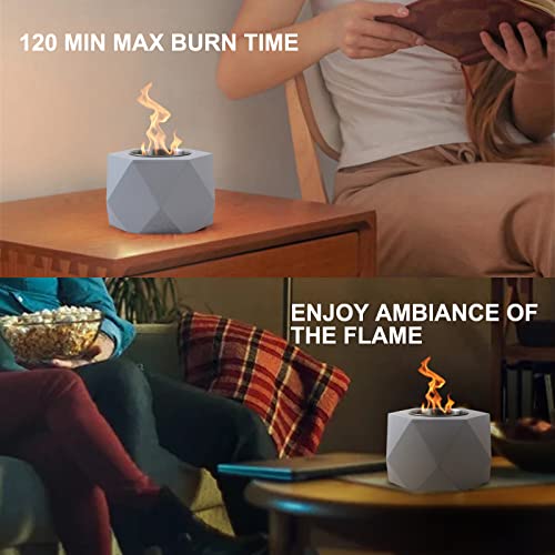 Tabletop Fire Pit, Table Top Fire Pit Bowl, Home Smores Maker, Alcohol Fireplace for Table & Festival Decor, Indoor & Outdoor Use