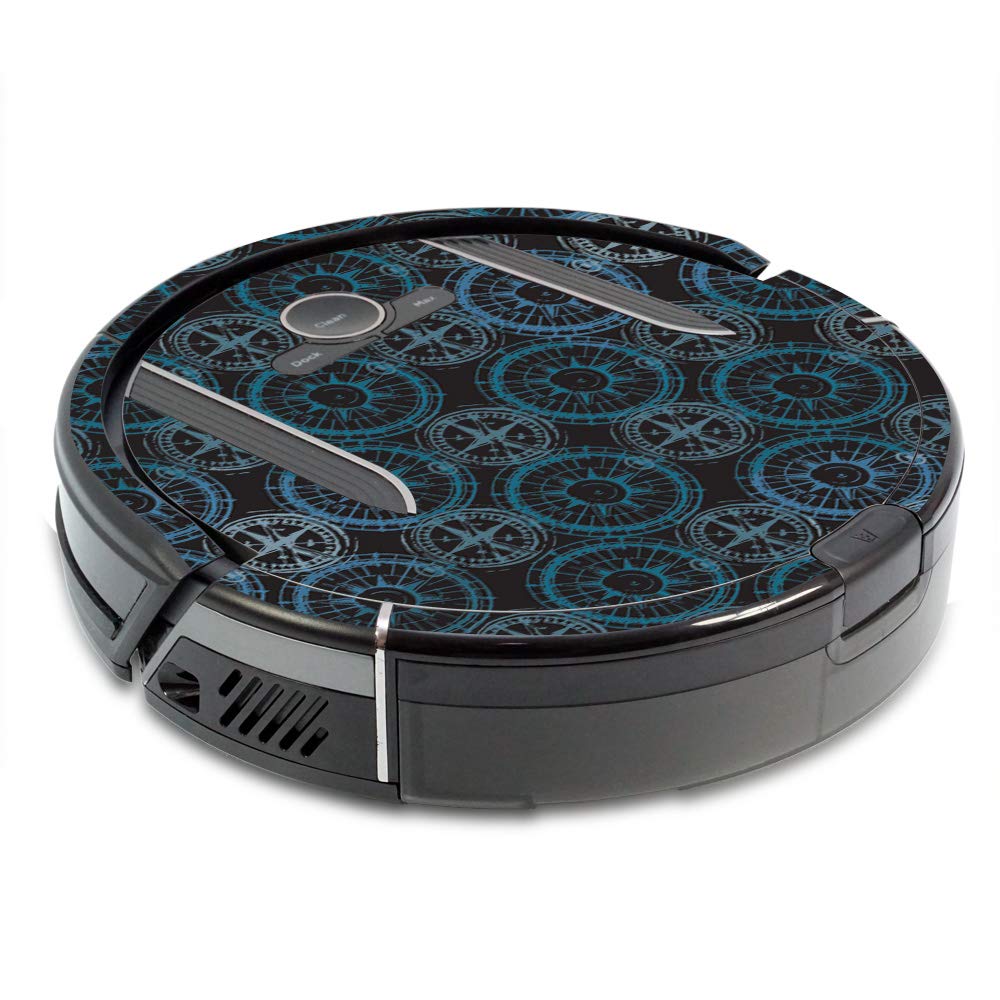 MightySkins Skin Compatible with Shark Ion Robot R85 Vacuum Minimum Coverage - Compass Tile | Protective, Durable, and Unique Vinyl wrap Cover | Easy to Apply, Remove | Made in The USA
