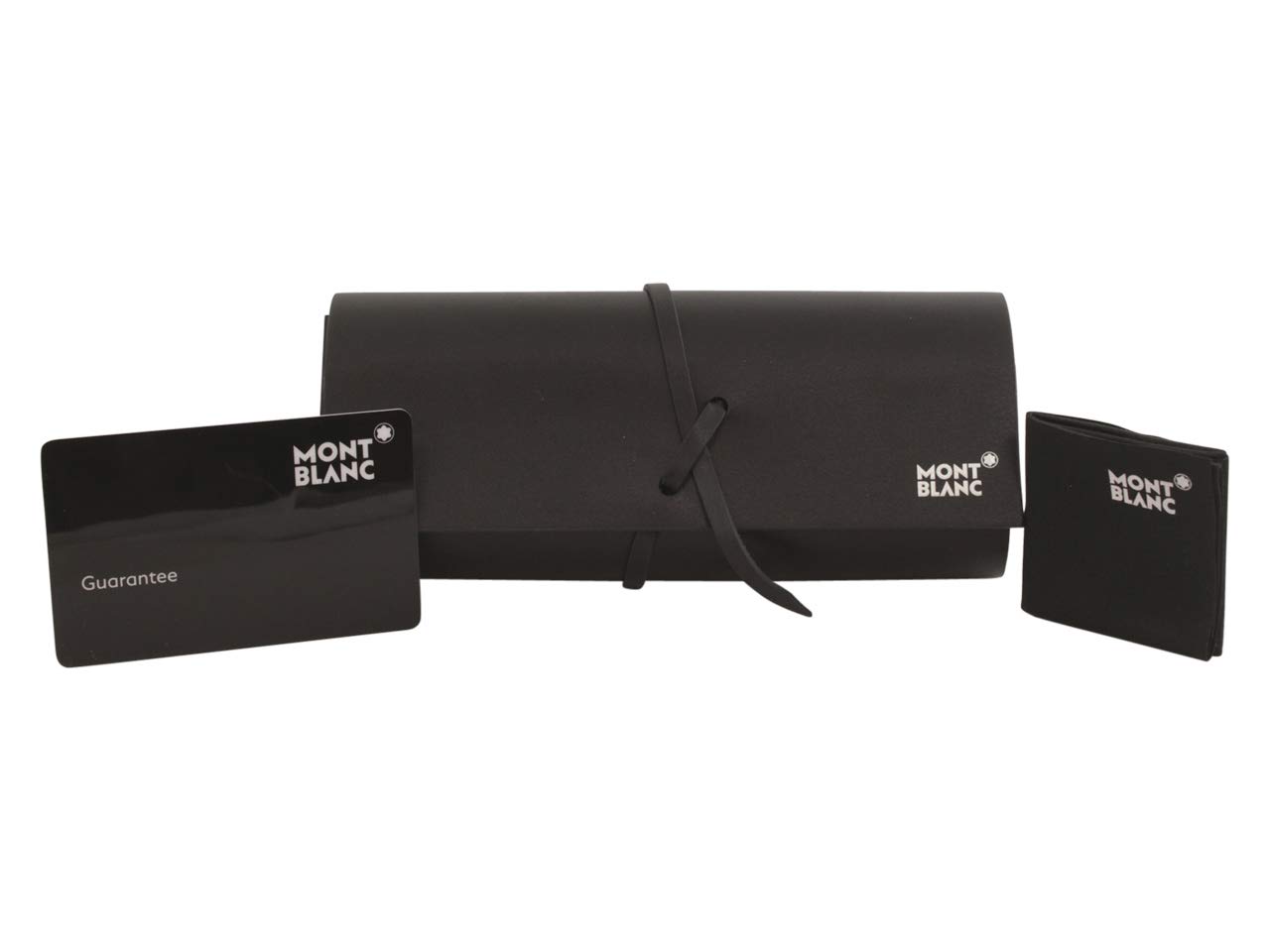 Montblanc Rectangular Eyeglasses MB0066O 003 Transparent Gray/Matte Black 56mm 0066