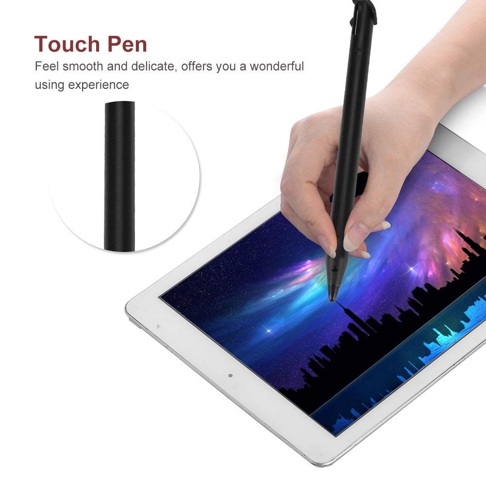 Touch Pen, Nontoxic and Safe to Use Stylus, for New 3DS XL Console (Black)