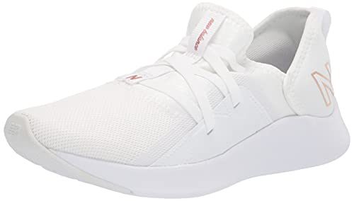 New Balance Women's Beaya V1 Slip-On Running Shoe, White/Arctic Fox/Copper Metallic, 6.5