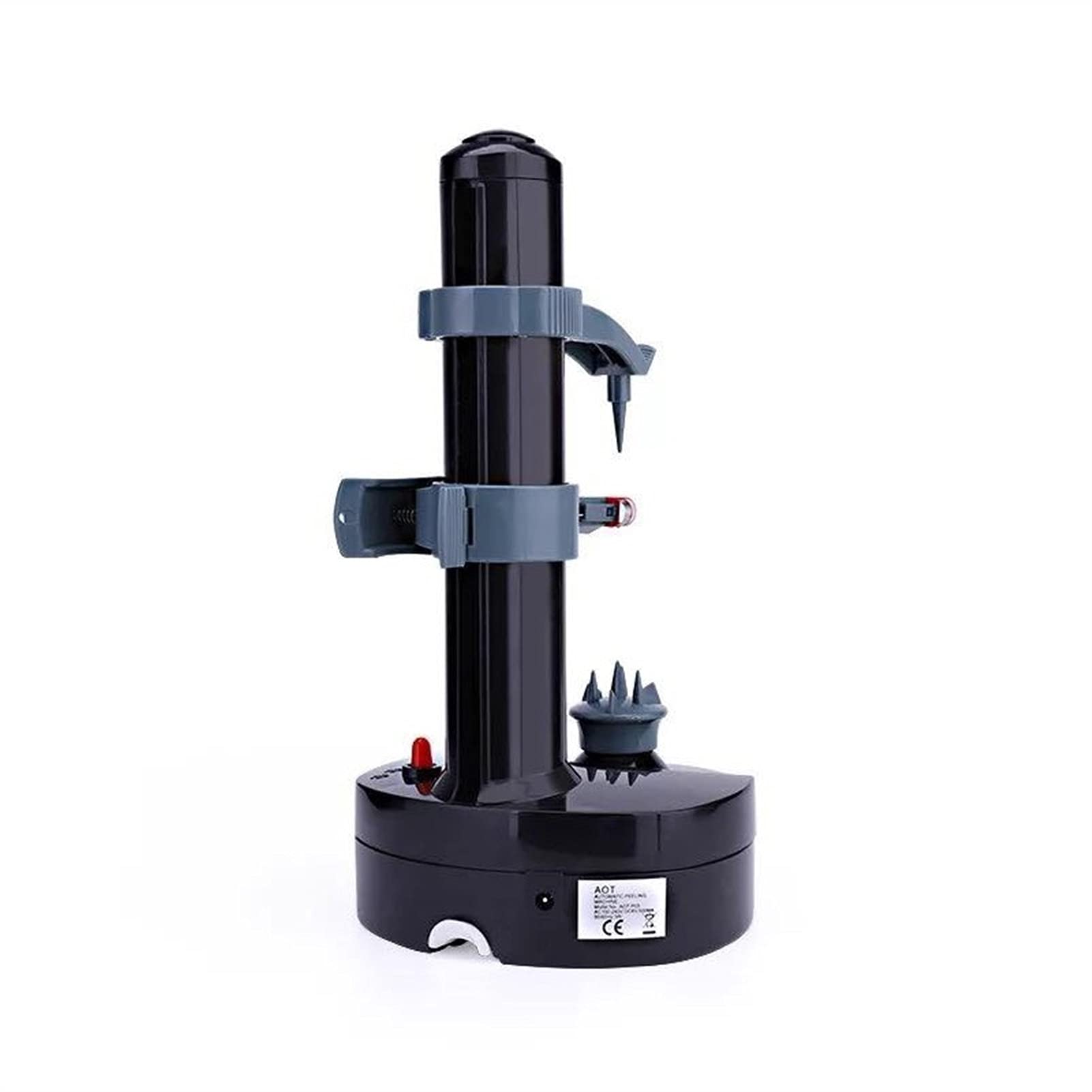 LKL Electric Potato Peelers Multifunction Spiral Apple Peeler Automatic Rapid Rotating Fruit Potato Peeling Machine for Home Restaurant (Color : Black)