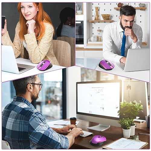 RaceGT Wireless Mouse, 2.4G Silent Cordless Mouse for Laptop, Mouse with 6 Buttons and 3 Adjustable DPI for Computer, Deskbtop, MacBook, PC