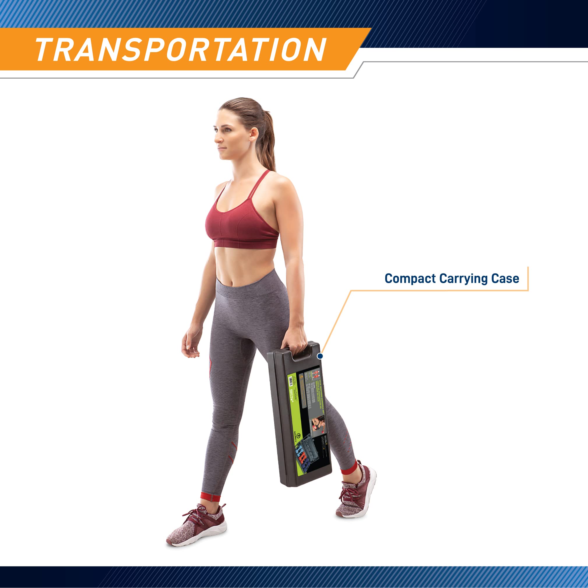 Marcy Neoprene Dumbbell Set (3 Pairs) with Carrying Case