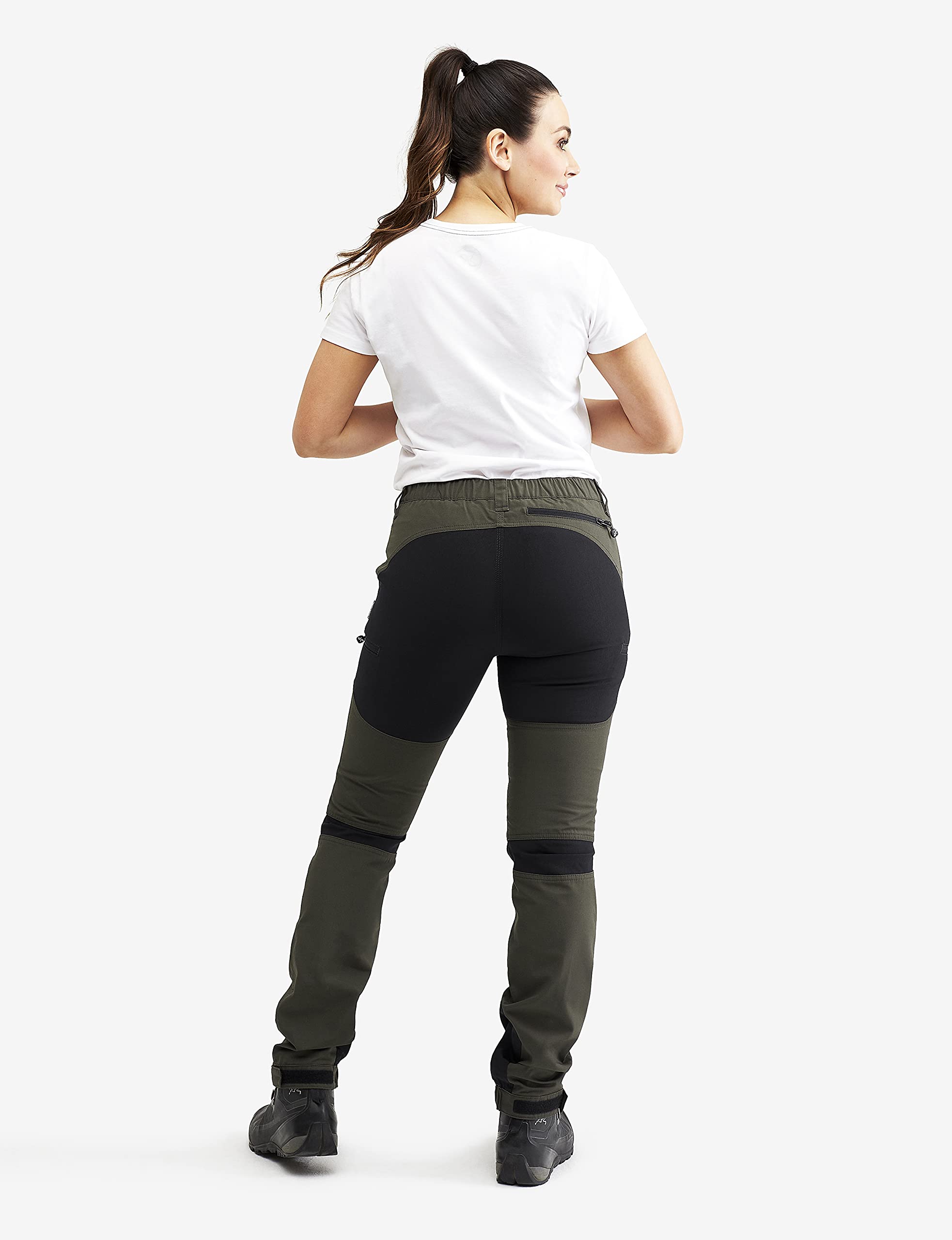 RevolutionRace Women’s Nordwand Pants, Durable Pants for All Outdoor Activities, Mossgrey, XL