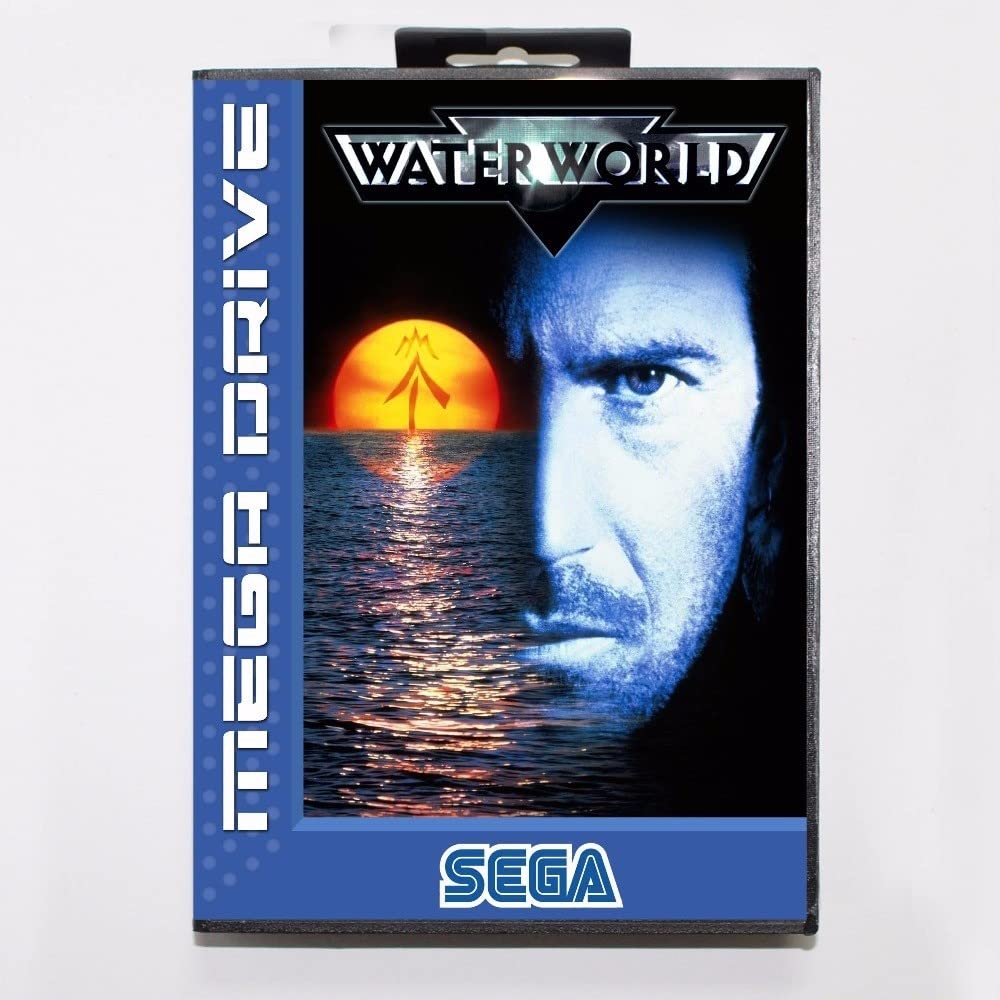 Water World Game Cartridge 16 Bit MD Game Card With Retail Box For Sega Mega Drive For Genesis (Black)