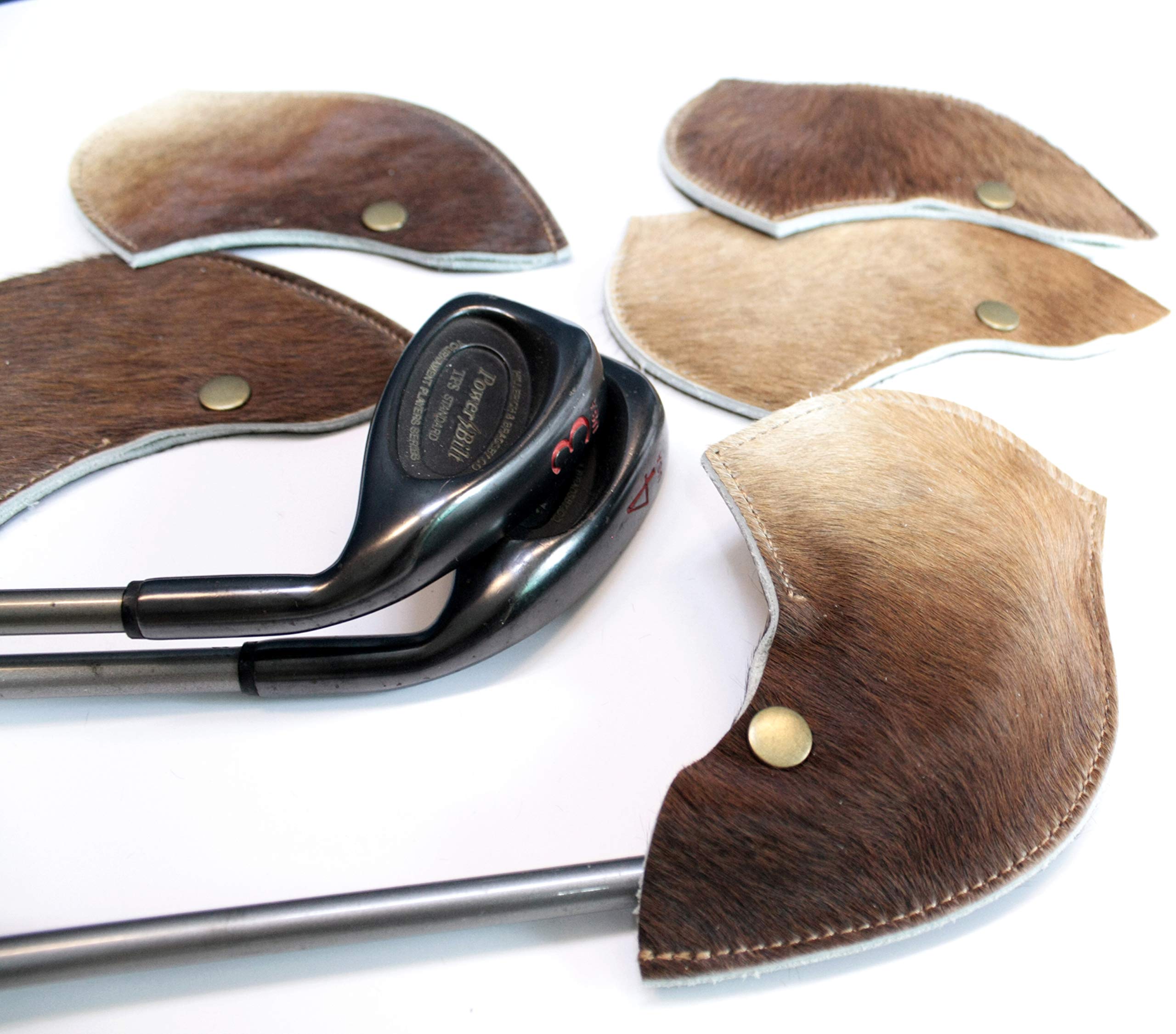moriskorea Golf Club Head Cover (1pcs) Custom Wedge Iron Protective Cowhide Genuine Leather Fit All Brands Titleist, Callaway, Ping, Taylormade, Cobra Etc. 1ea. NOT Set.