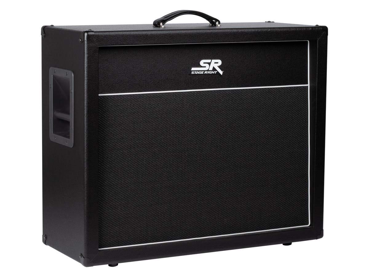 Monoprice Stage Right Series Guitar Amplifier SB 2x12 Extension Cabinet with 2X Celestion V30 Speakers (625915)