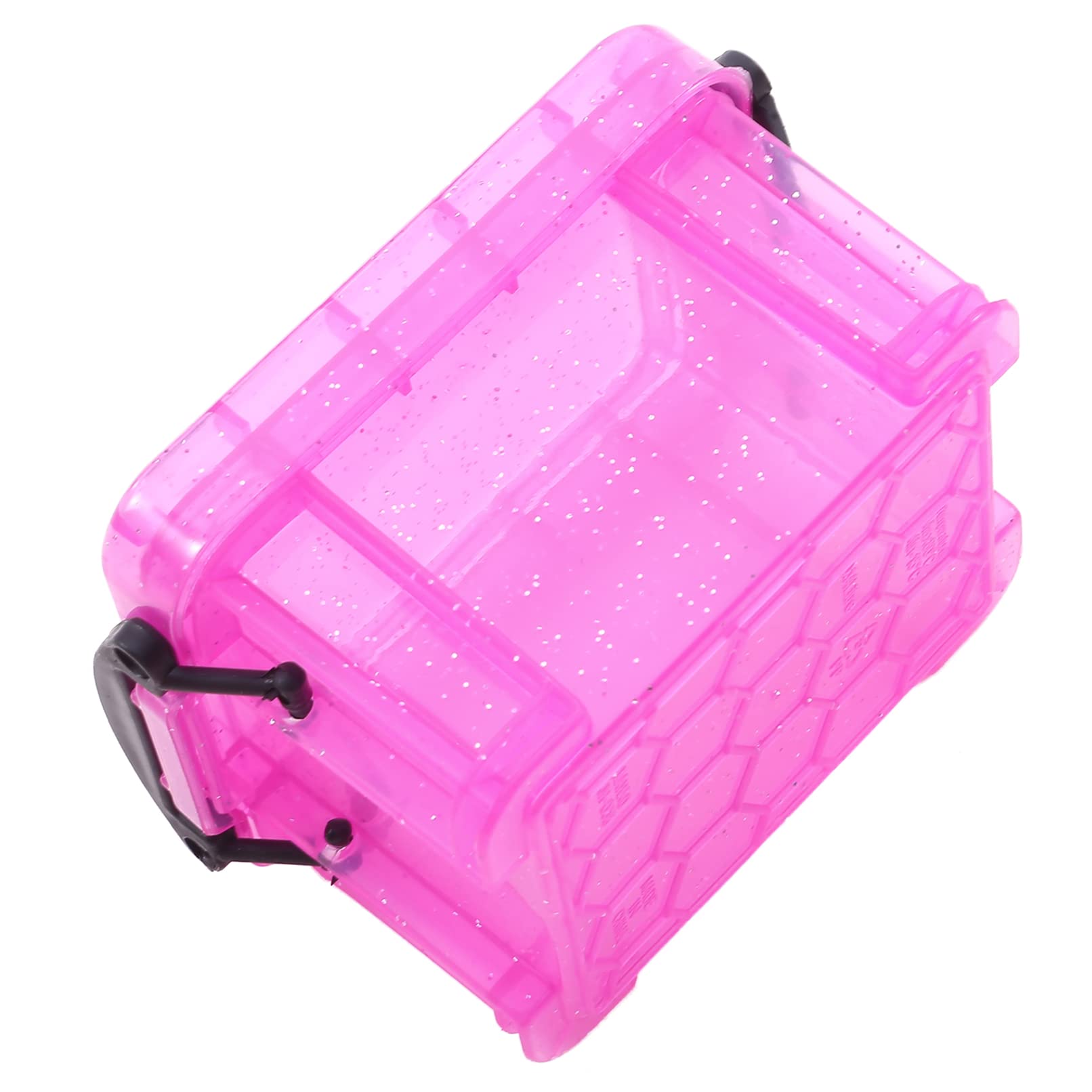 Sevenfly Family Plastic Storage Bin with Lid Medicine Box Lockable Container for Toy Desktop Jewelry Accessory Drawer Or Kitchen,Purple