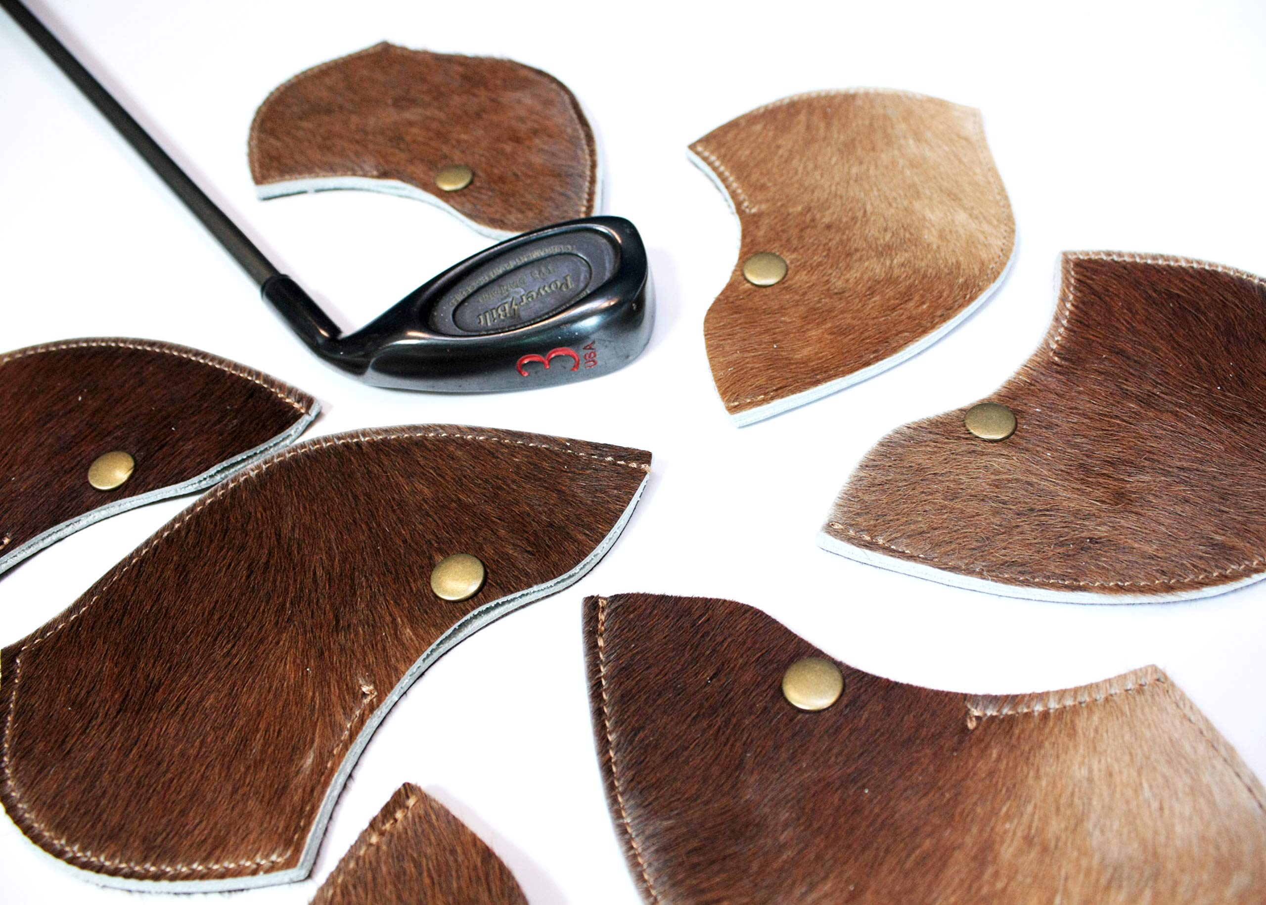 moriskorea Golf Club Head Cover (1pcs) Custom Wedge Iron Protective Cowhide Genuine Leather Fit All Brands Titleist, Callaway, Ping, Taylormade, Cobra Etc. 1ea. NOT Set.