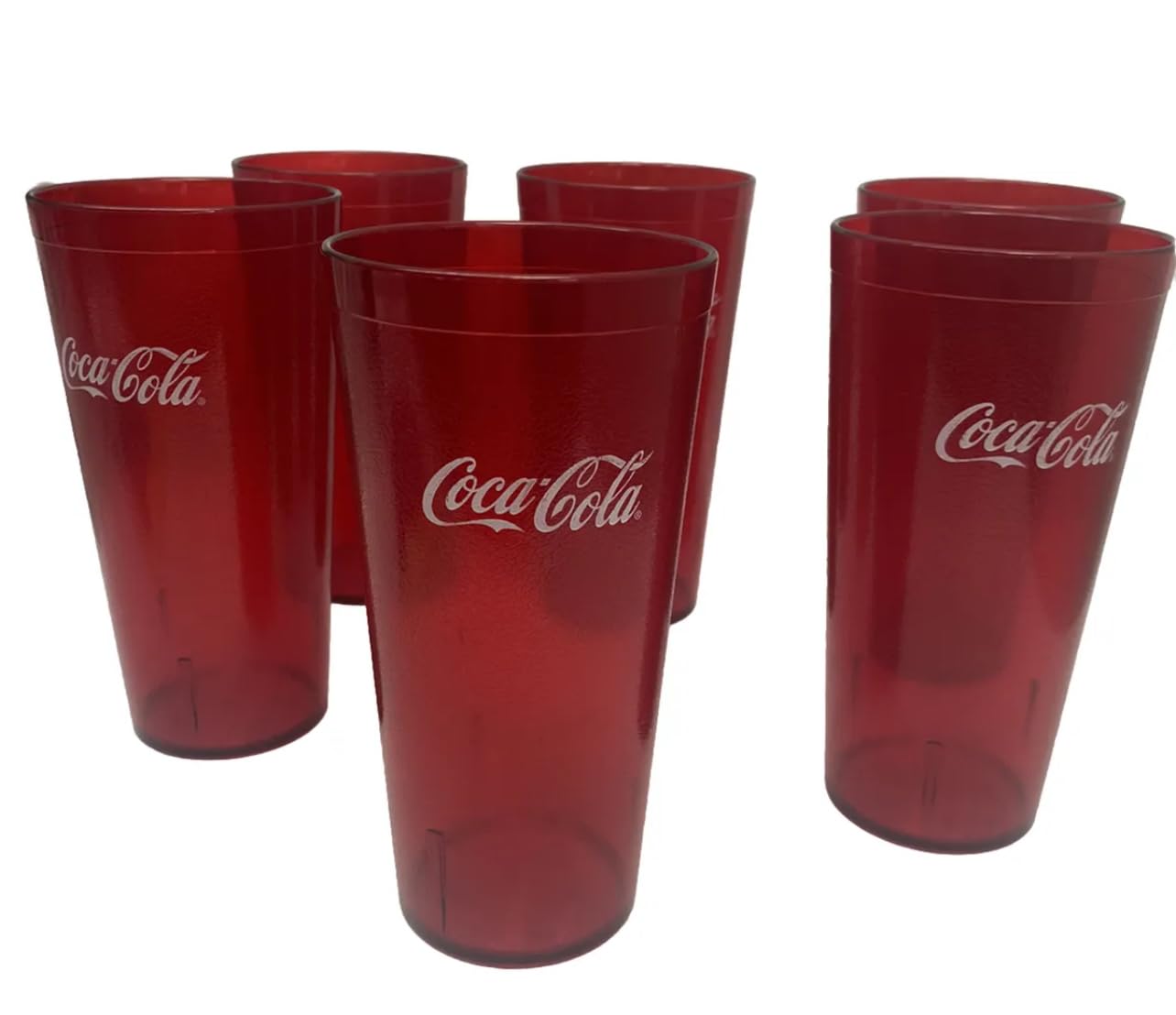 Supply Depot coca cola Restaurant Red Plastic Tumblers 24oz