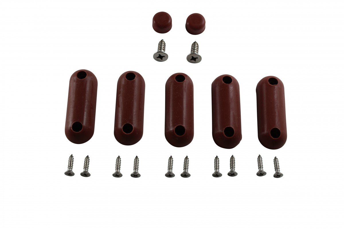 Renovators Supply Manufacturing Toilet Seat Bumper, 7 Brown Silicone Toilet Seat Bumpers