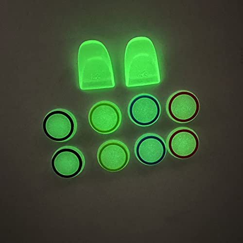 RALAN Controller Cover Silicone, Silicone Controller Cover Skin Protector in Dark Compatible for Ps5 Controller with Thumb Grip x 8,Sticker +L2,R2 caps X2.