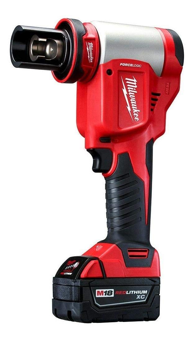 MilwaukeeTool M18 18-Volt Lithium-Ion 1/2 in. - 4 in. Force Logic High Capacity Cordless Knockout Tool Kit/W Die Set, 3.0Ah Batteries