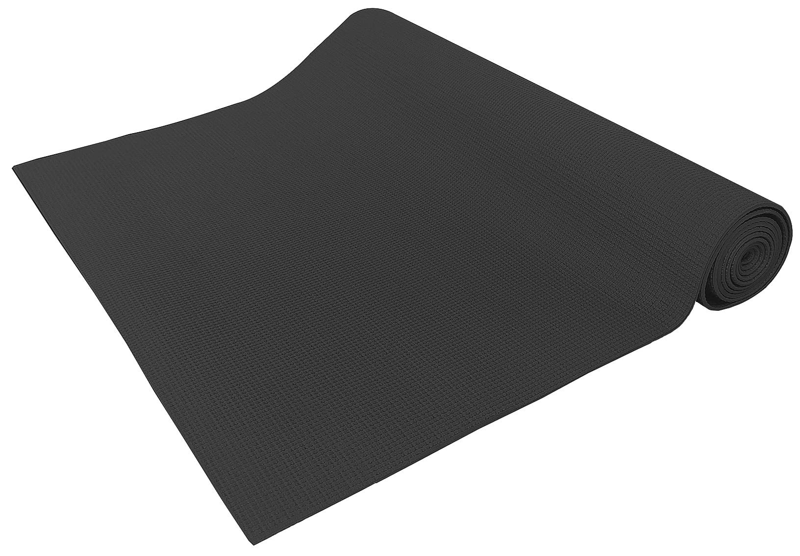 Signature Fitness 3mm Thick High Density Anti-Tear Exercise Yoga Mat with Optional Yoga Blocks Black