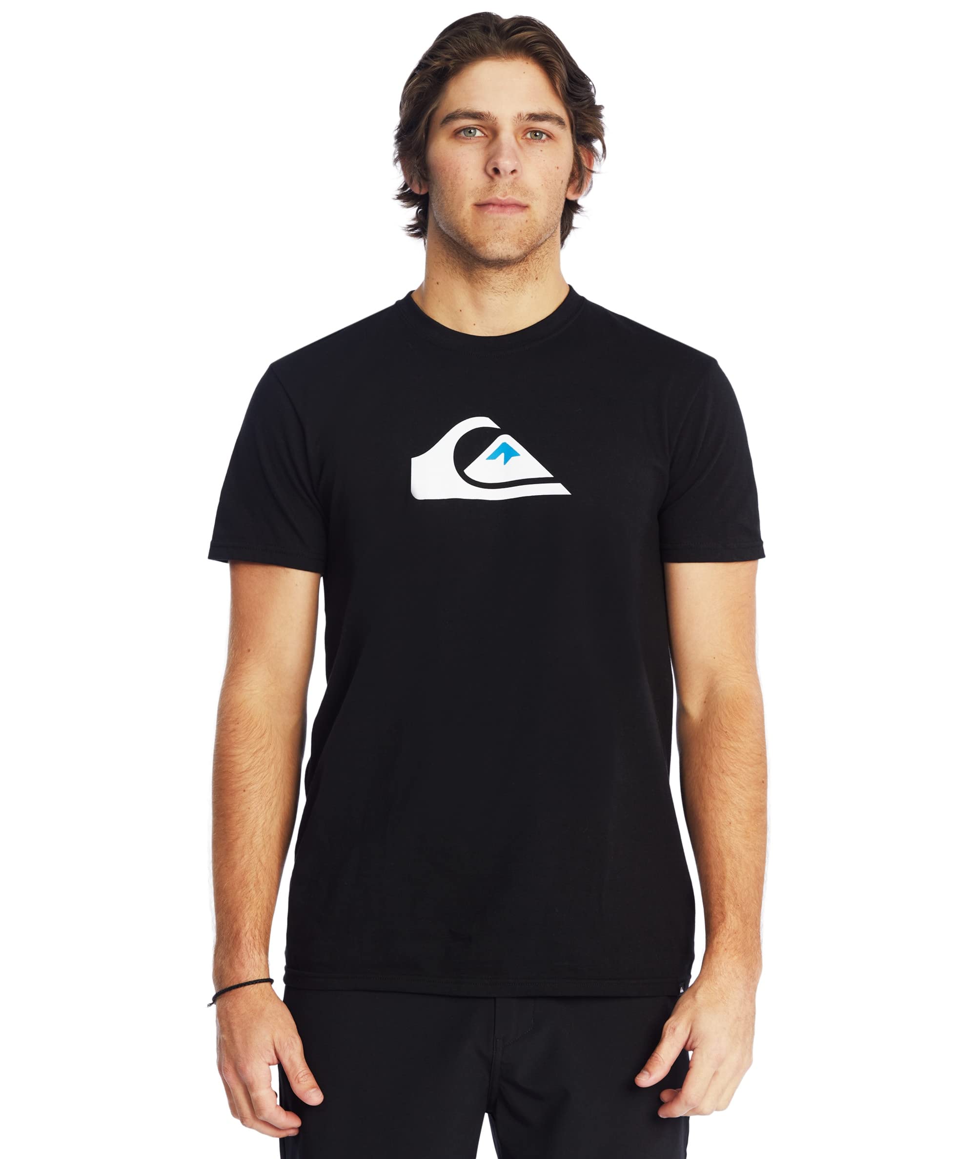 Quiksilver Men's COMP Logo MT0 TEE Shirt, Black, XL